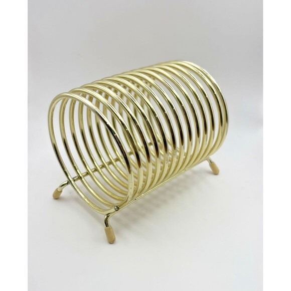 Accents | Vintage Mcm Spiral Metal Wire Gold Tone Mail Letter Note ...